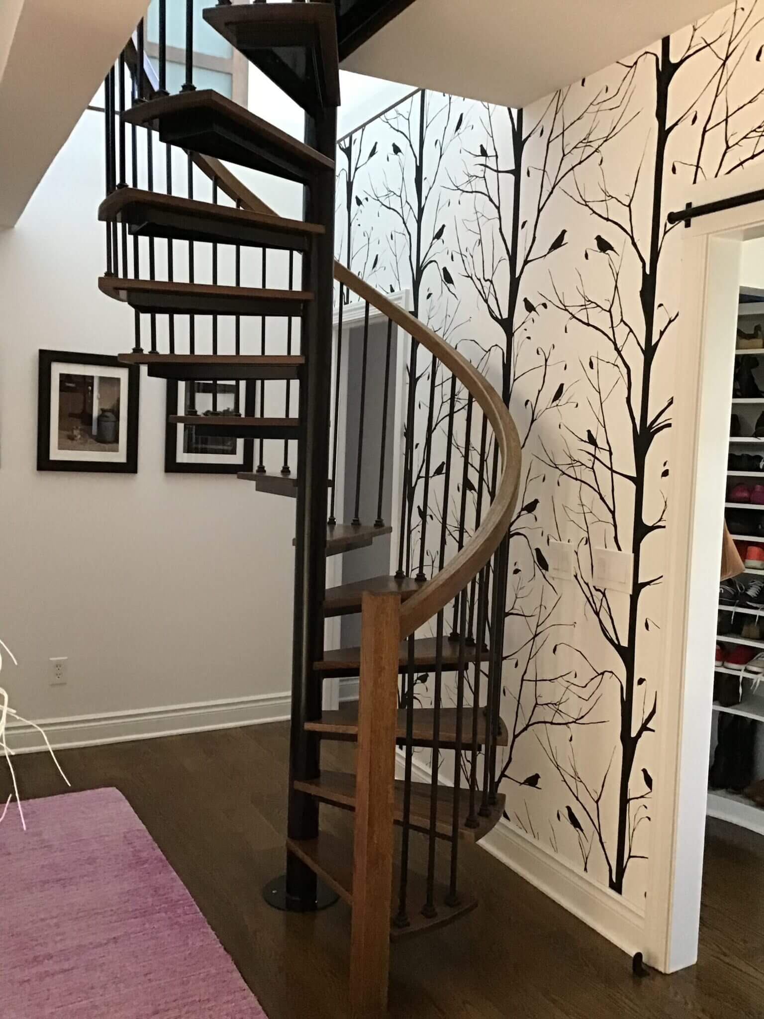 Stair Parts Project: Custom Wooden Spiral Staircase with Iron Balusters ...