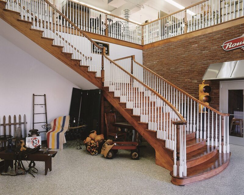 Stair Parts Project: Flowing Wooden Staircase with Double Fluted ...