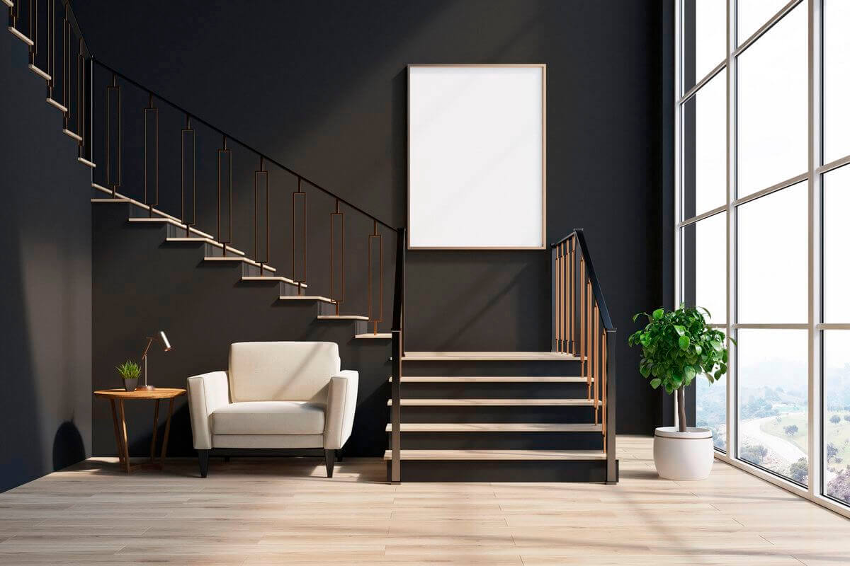 Contemporary Wood Stair Risers