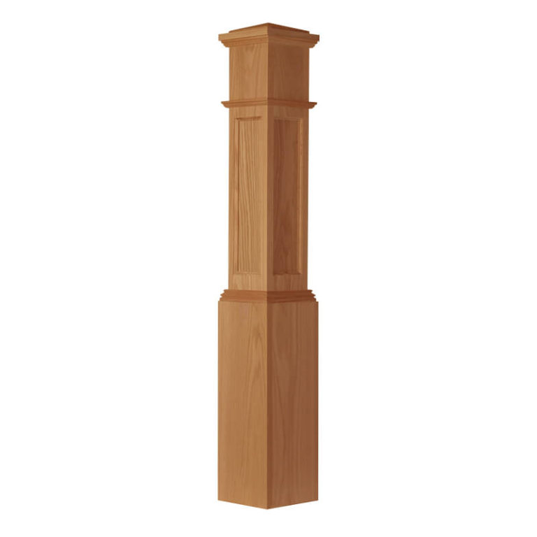 Box Newel Flat Panel 4092FP | Stair-parts.com