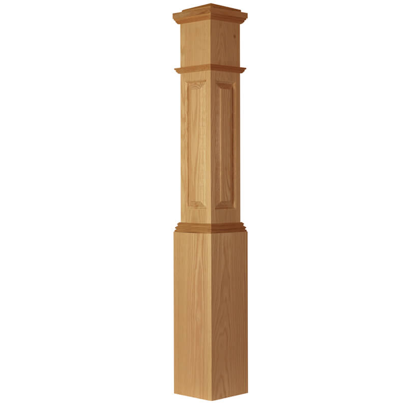 Box Newel Raised Panel 4092RP | Stair-parts.com