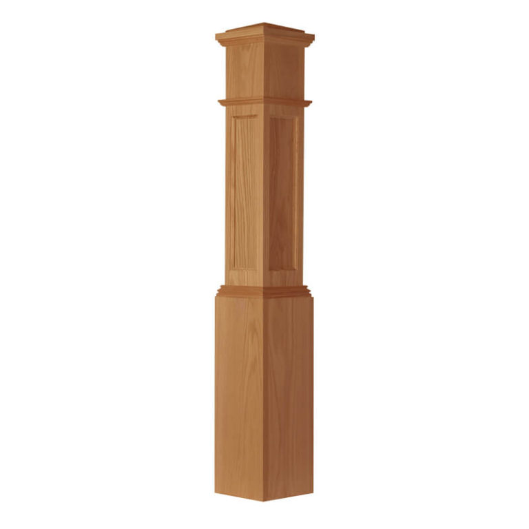 Box Newel Flat Panel 4092FP | Stair-parts.com