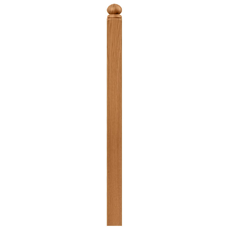 Square Newel Post w/ Ball Top 4004BT | Stair-parts.com
